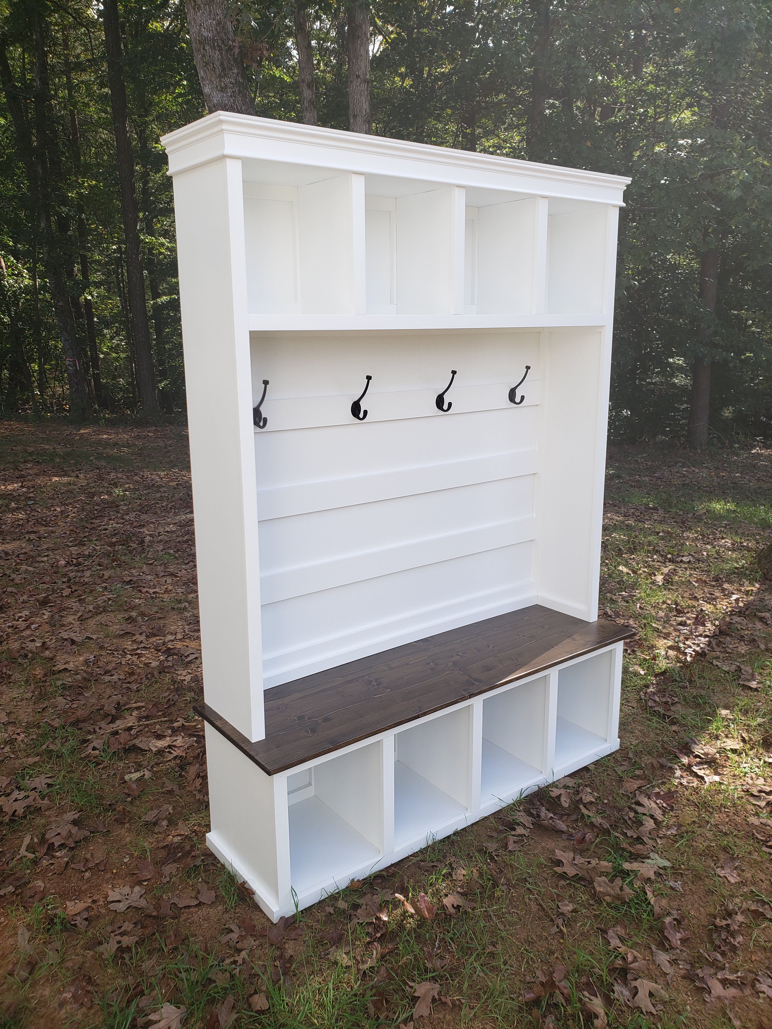 Halltree Mudroom Locker Storage Bench Custom Made Handcrafted ...
